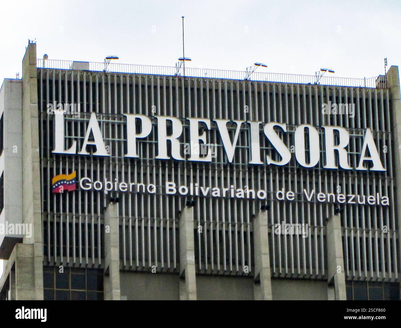 Caracas Iconic La Previsora Tower. Editorial, editorial illustrative ...