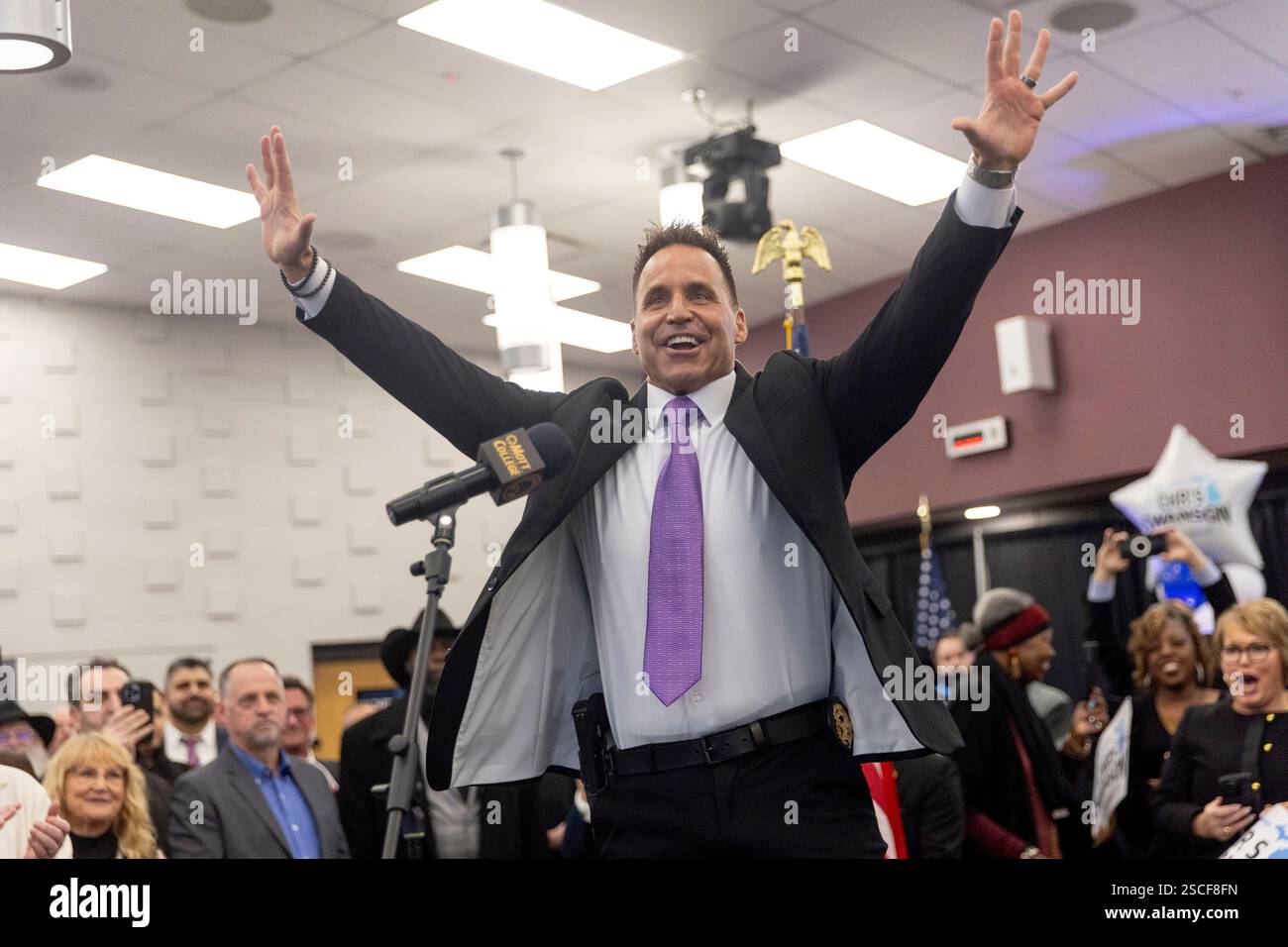 Genesee County Sheriff Chris Swanson announces his campaign to run for ...