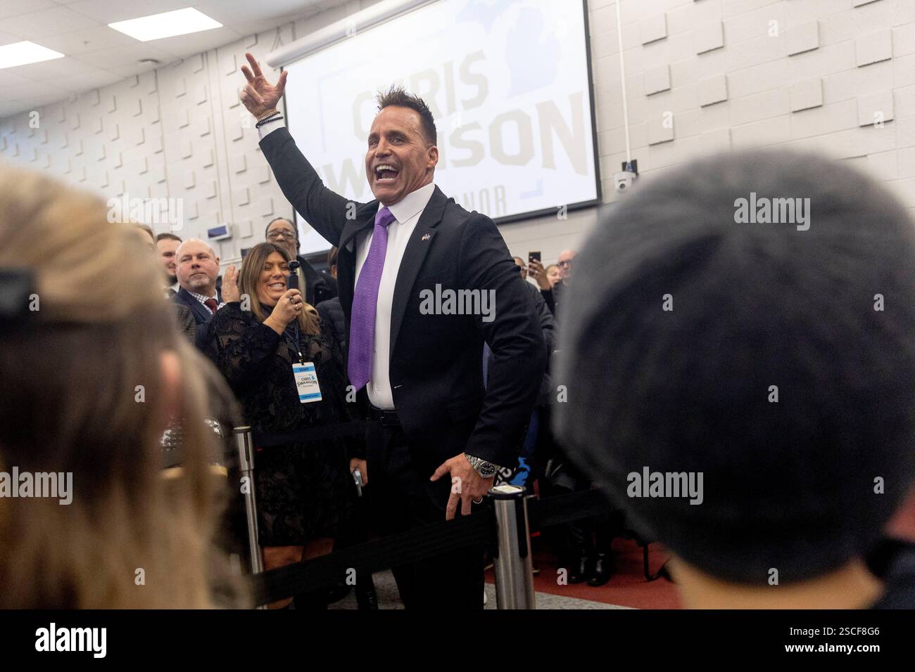 Genesee County Sheriff Chris Swanson announces his campaign to run for ...