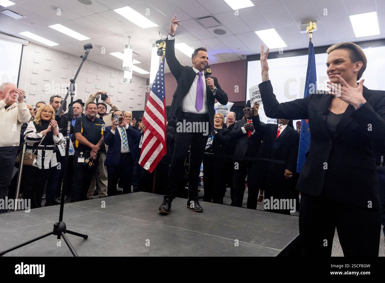 Genesee County Sheriff Chris Swanson announces his campaign to run for ...