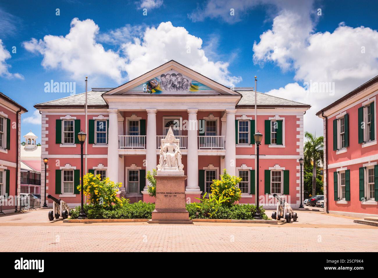 Nassau, Bahamas - August 19, 2018: The Bahamian Parliament Building is ...