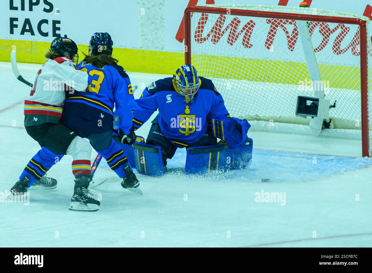 Toronto, ON, Canada – February 1, 2025: #1 Raygan Kirk goalie of ...