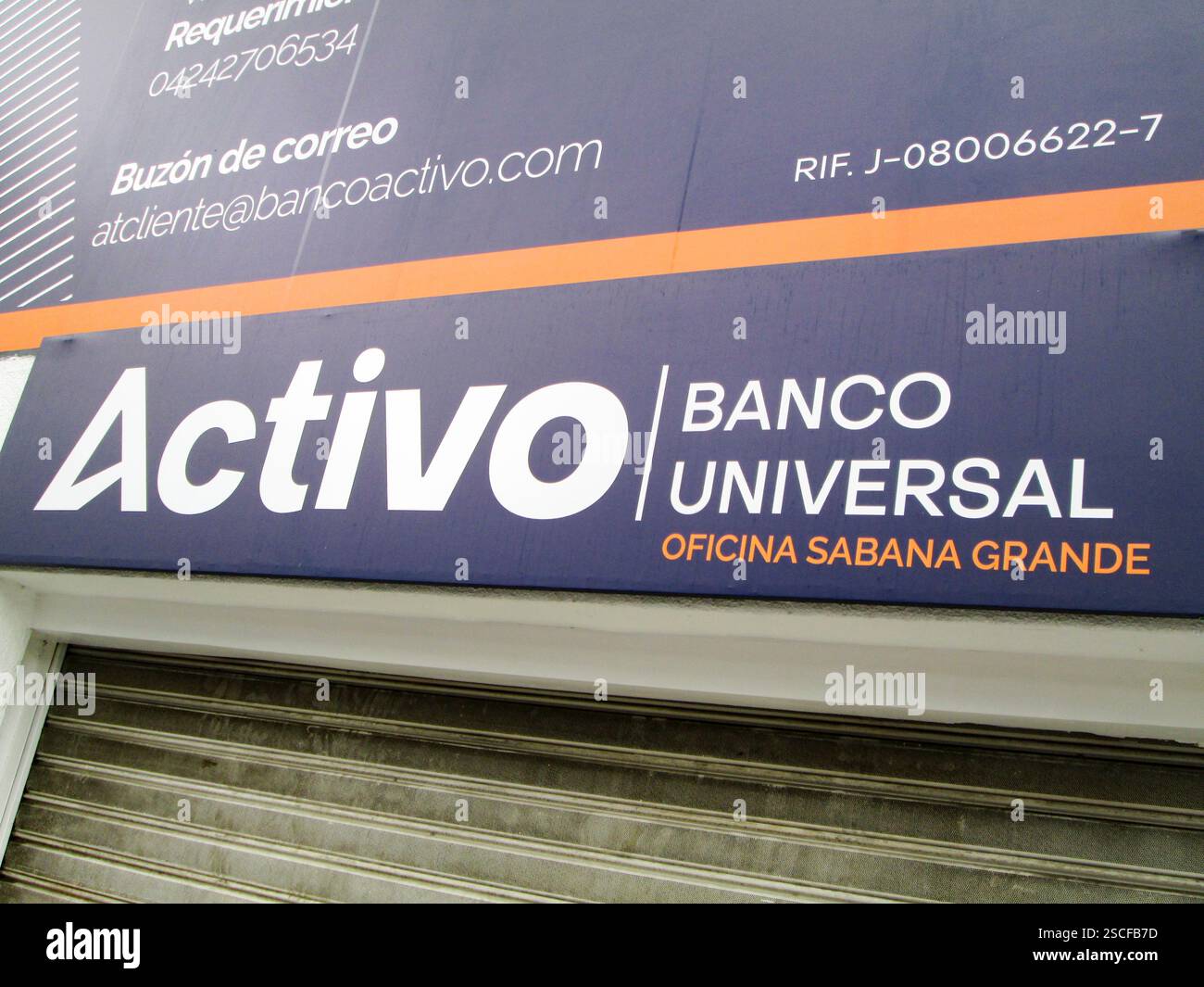 Iconic Venezuelan bank, Banco Activo, Banco Universal.Editorial, editorial illustrative ...