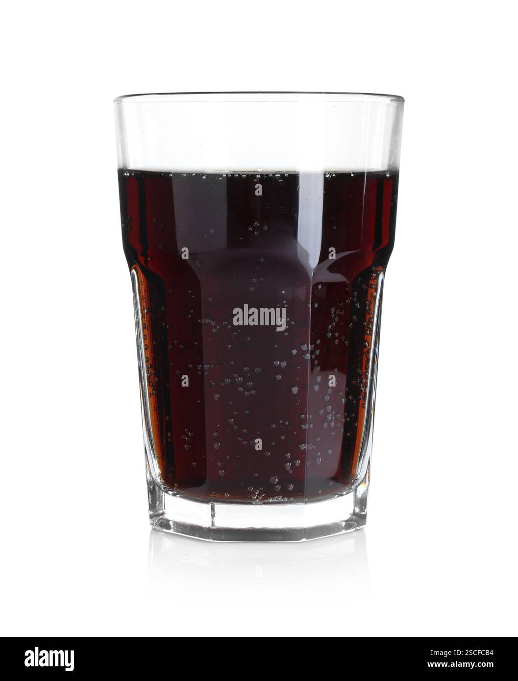 Glass of refreshing sweet soda water isolated on white Stock Photo - Alamy