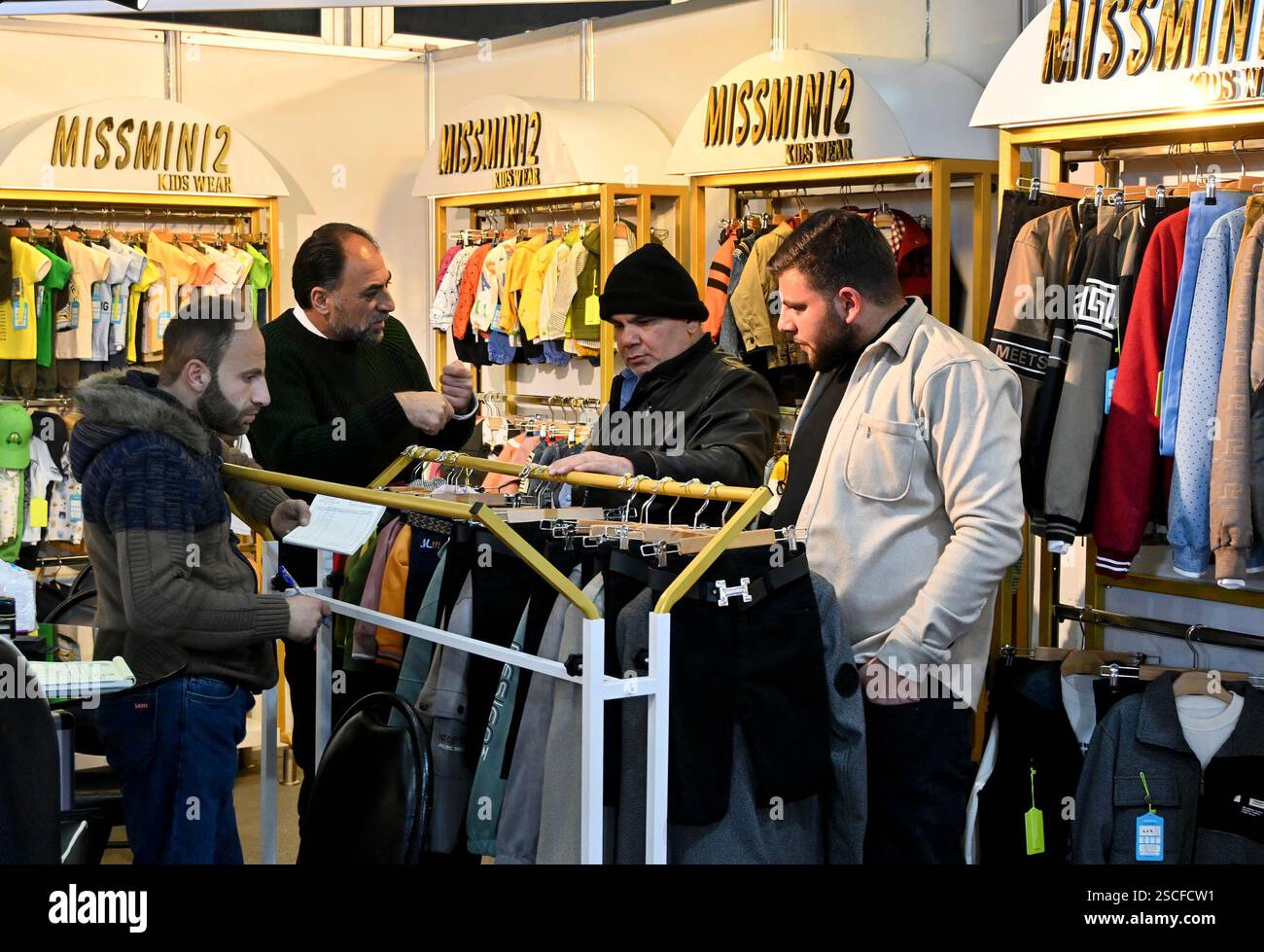 Syria, Syria. 6th Feb, 2025. People attend the Khan al-Harir Exhibition ...