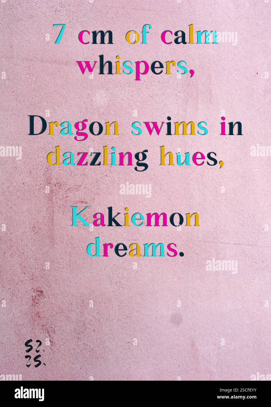 7 cm of calm whispers, Dragon swims in dazzling hues, Kakiemon dreams ...
