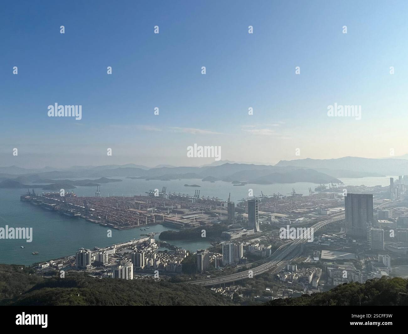 SHENZHEN, CHINA - JANUARY 29, 2025 - A view of the container terminal ...