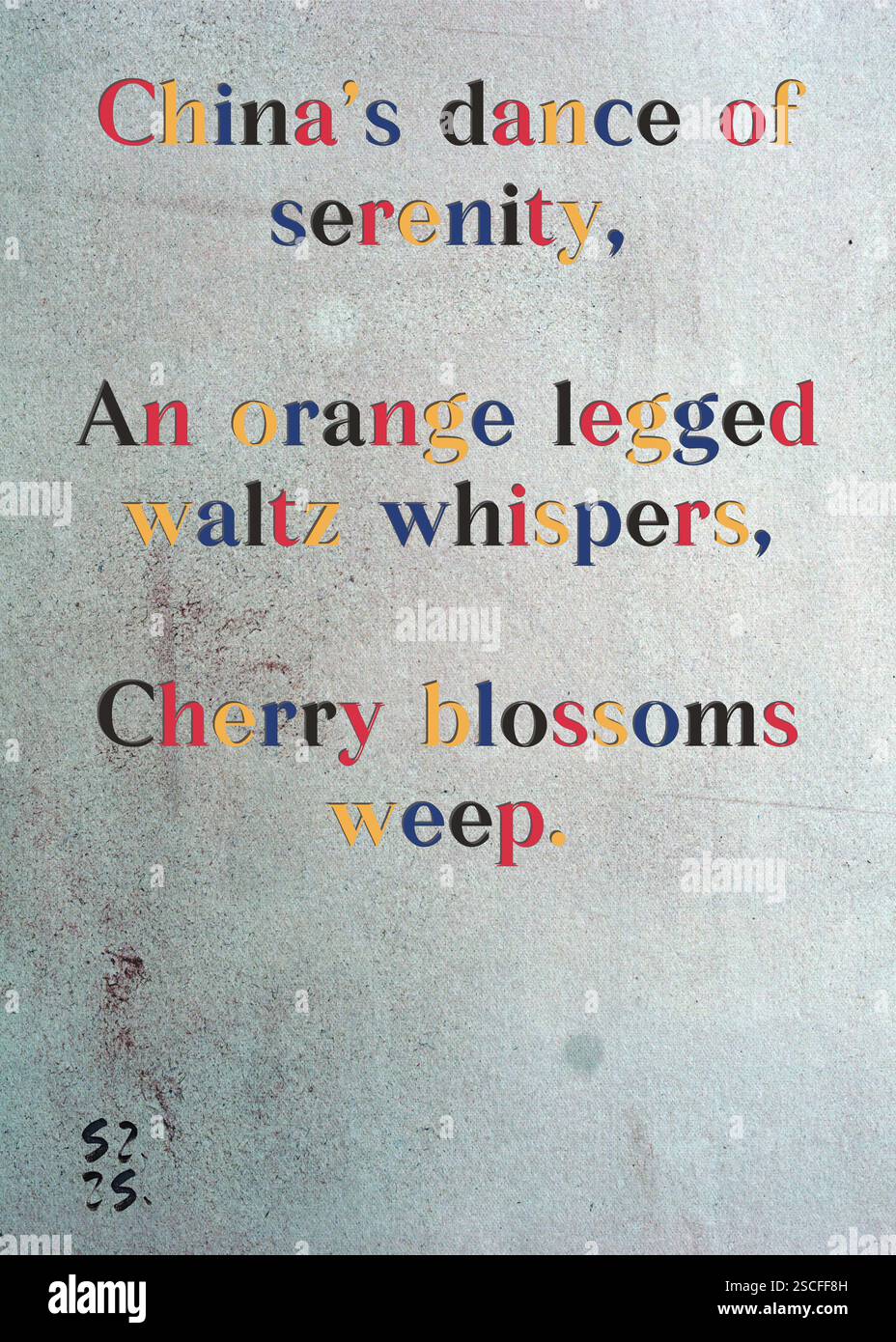 China's dance of serenity, An orange legged waltz whispers, Cherry ...