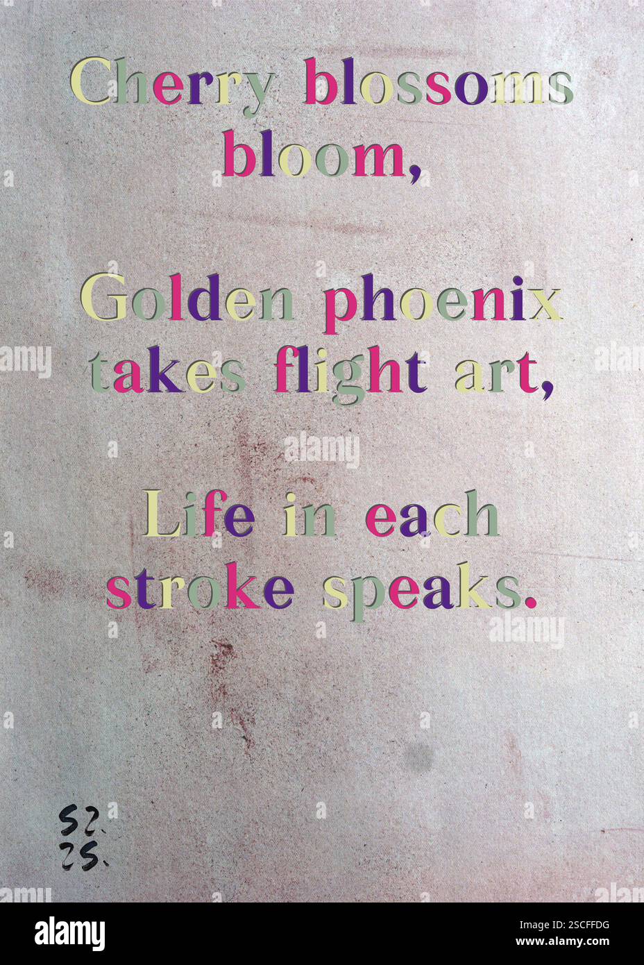 Cherry blossoms bloom, Golden phoenix takes flight art, Life in each ...