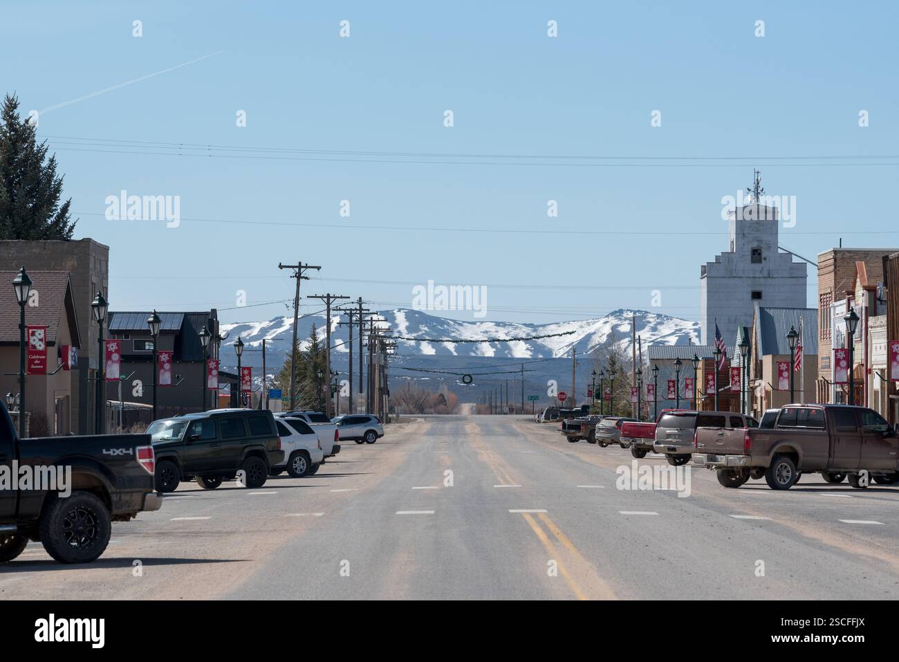 Downtown Fairfield, Idaho Stock Photo - Alamy