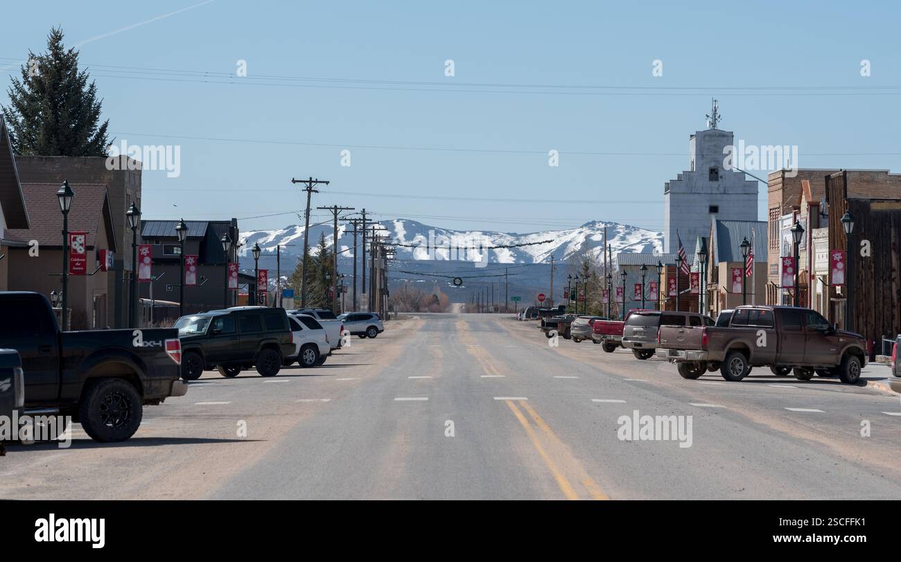 Downtown Fairfield, Idaho Stock Photo - Alamy