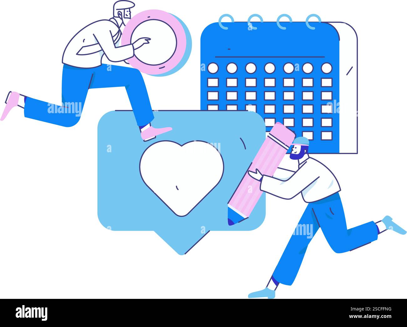 Check-in character flat vector concept operation hand-drawn ...