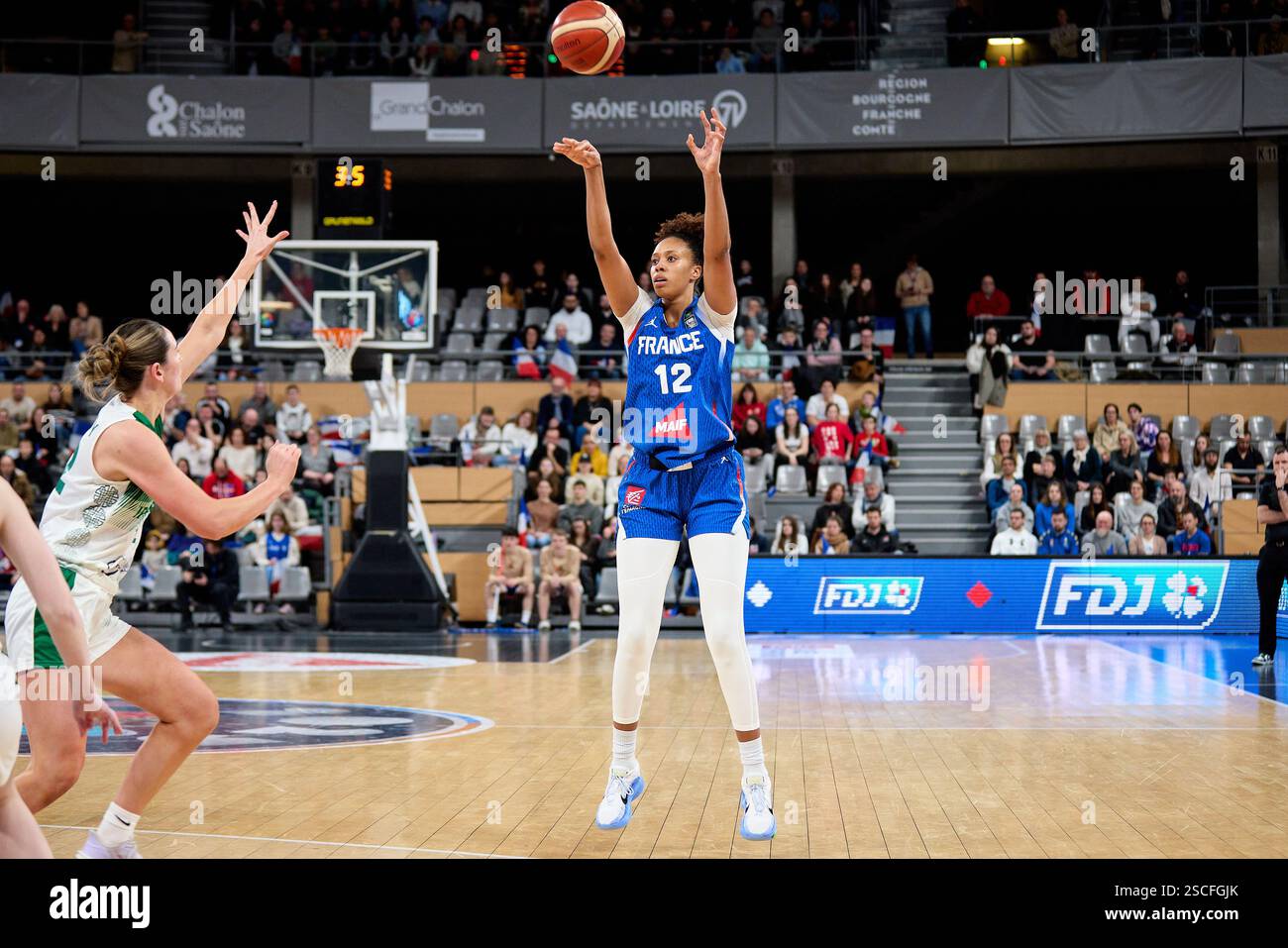 Iliana RUPERT (12) of France during the FIBA Women's EuroBasket 2025 ...