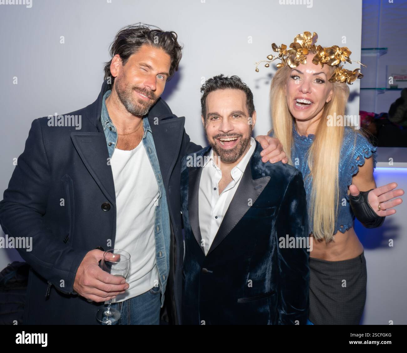 Frank Acosta, Mario Cantone and Luciana Pampalone attends front row at ...