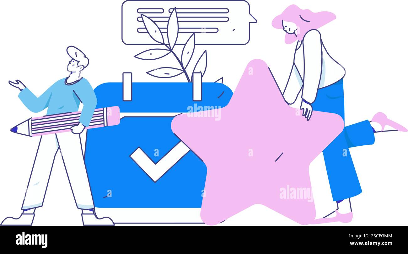 Check-in character flat vector concept operation hand-drawn ...