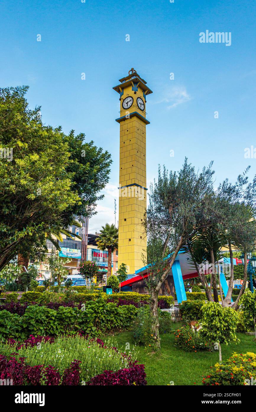 Clock at Main Square of Talavera - Apurimac, Peru Stock Photo - Alamy