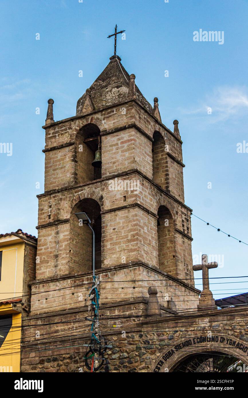 Tower of the Santiago Apostol (Apostle James) Church, Main Square of ...