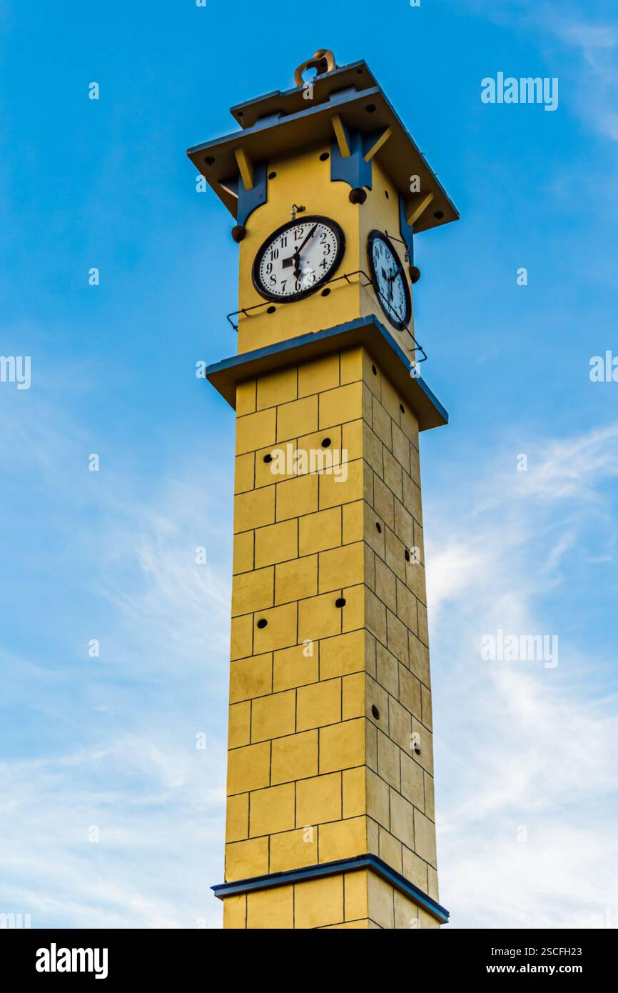 Clock at Main Square of Talavera - Apurimac, Peru Stock Photo - Alamy