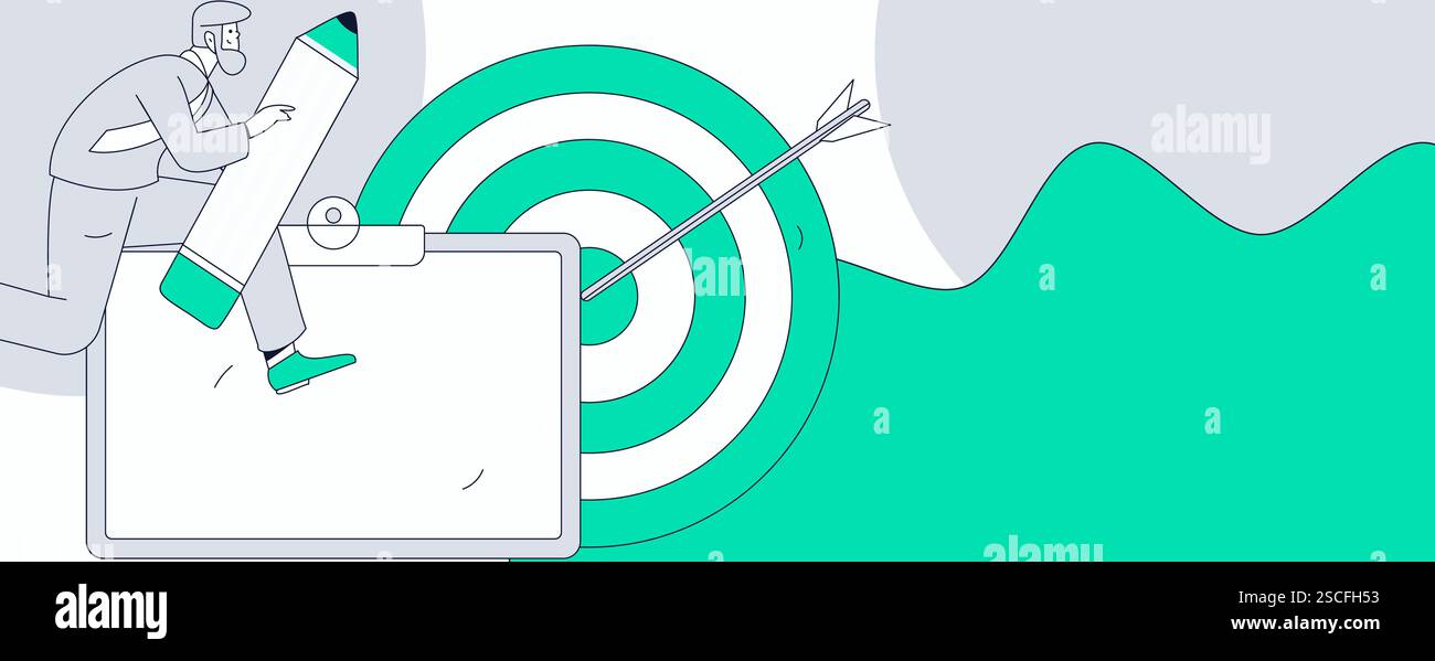 Check-in character flat vector concept operation hand-drawn ...