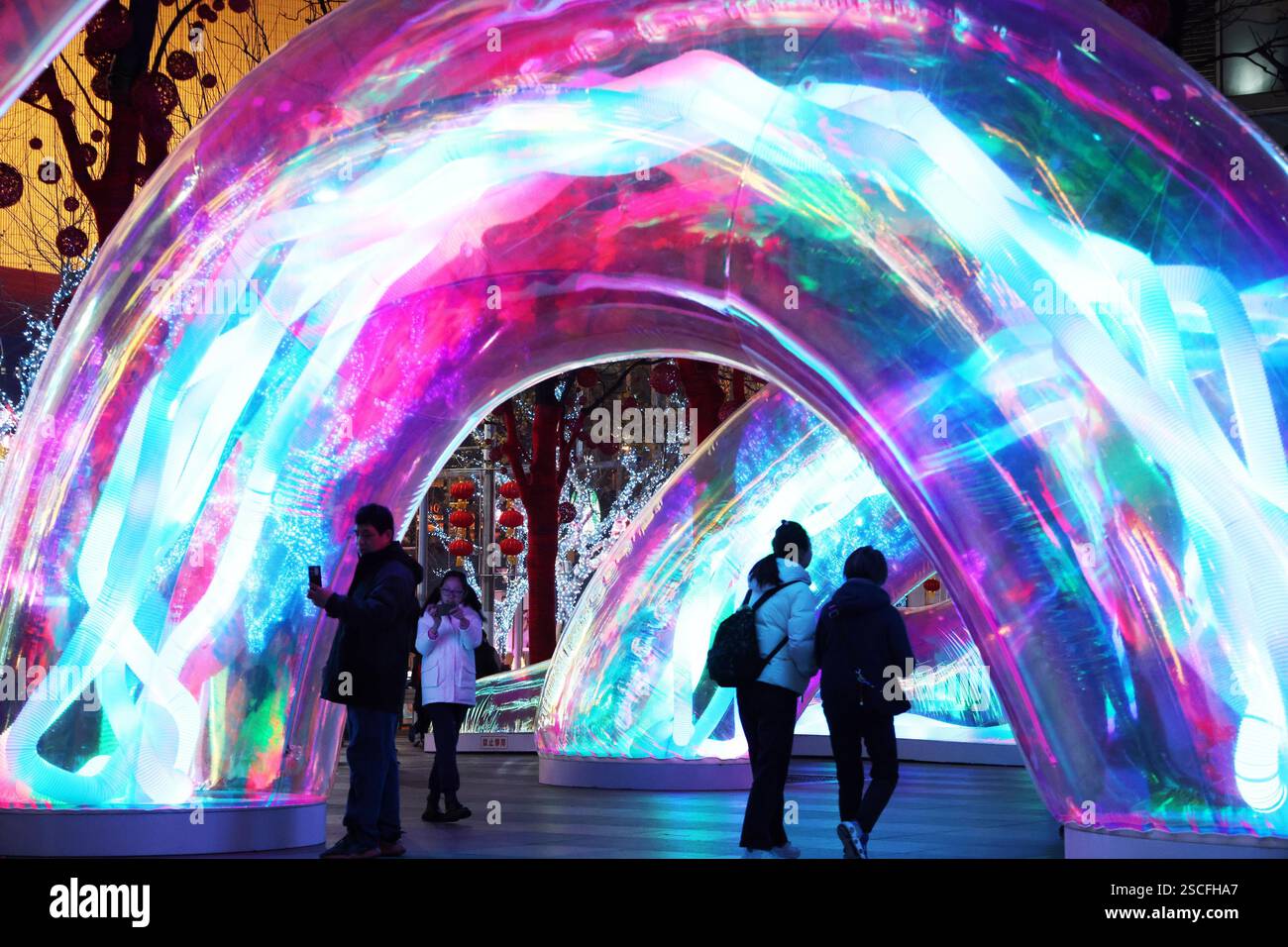 **CHINESE MAINLAND, HONG KONG, MACAU AND TAIWAN OUT** People visit a ...