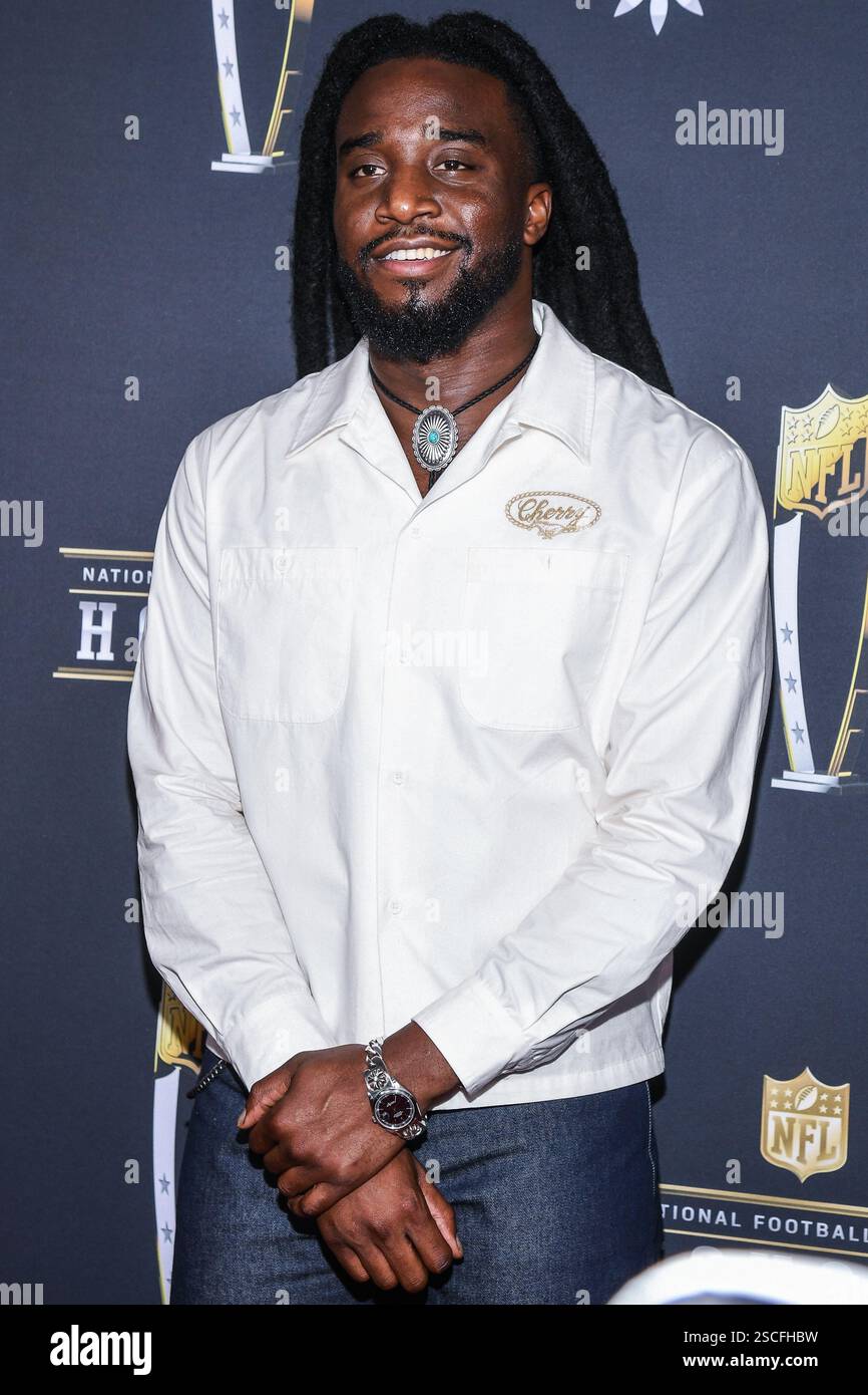 Shaboozey walking on the red carpet at NFL Honors at the Saenger ...