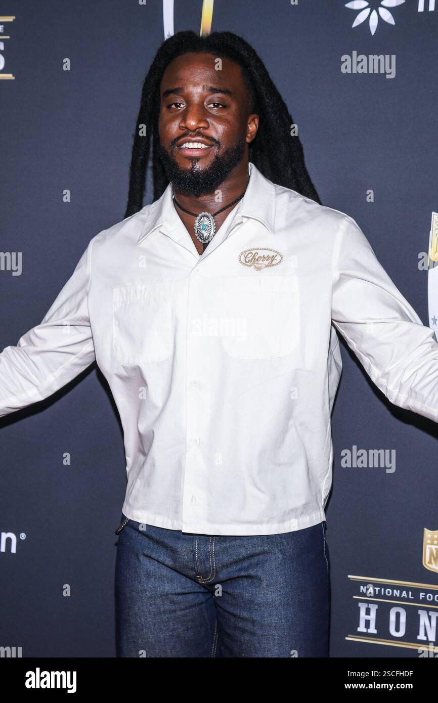New Orleans, USA. 06th Feb, 2025. Shaboozey walking on the red carpet ...