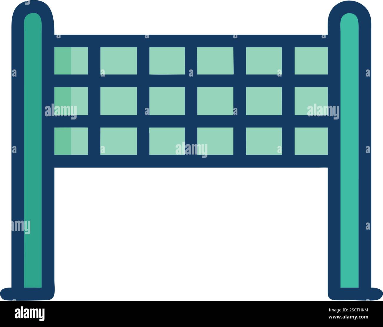Outdoor volleyball net illustration Stock Vector Image & Art - Alamy