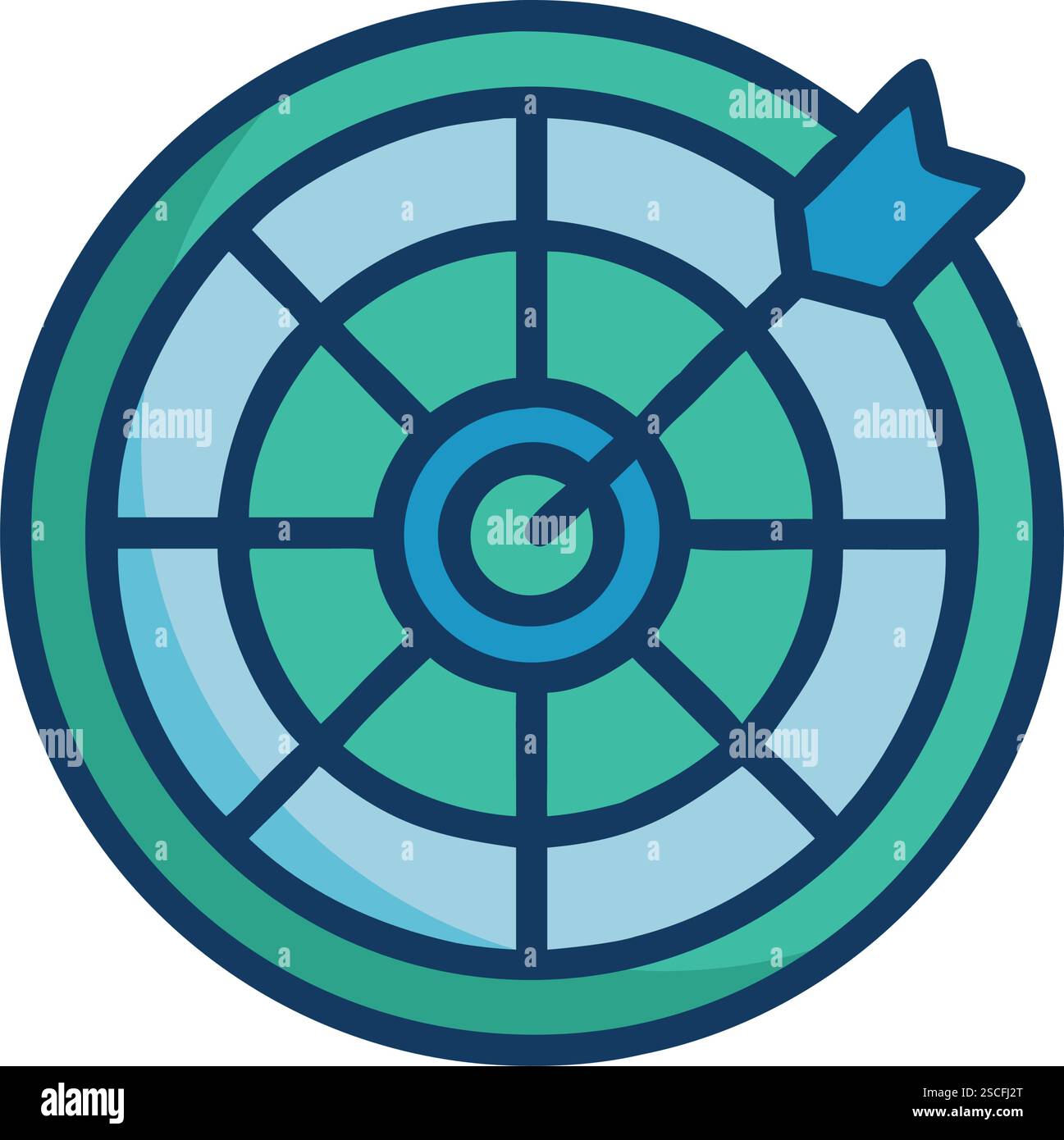 Target board with arrow illustration Stock Vector Image & Art - Alamy