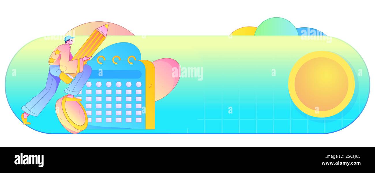 Check-in character flat vector concept operation hand-drawn ...