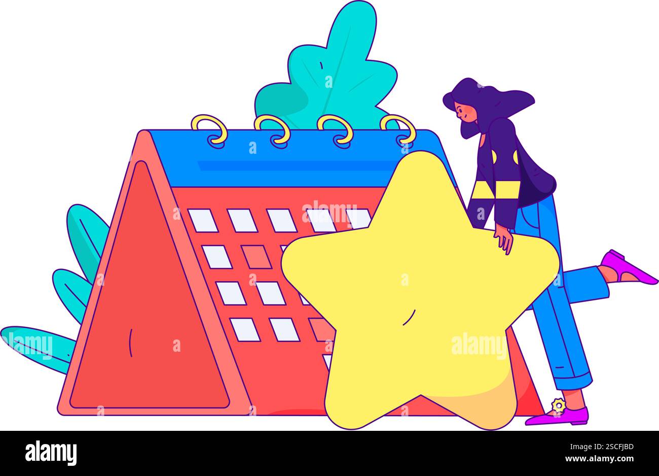 Check-in character flat vector concept operation hand-drawn ...