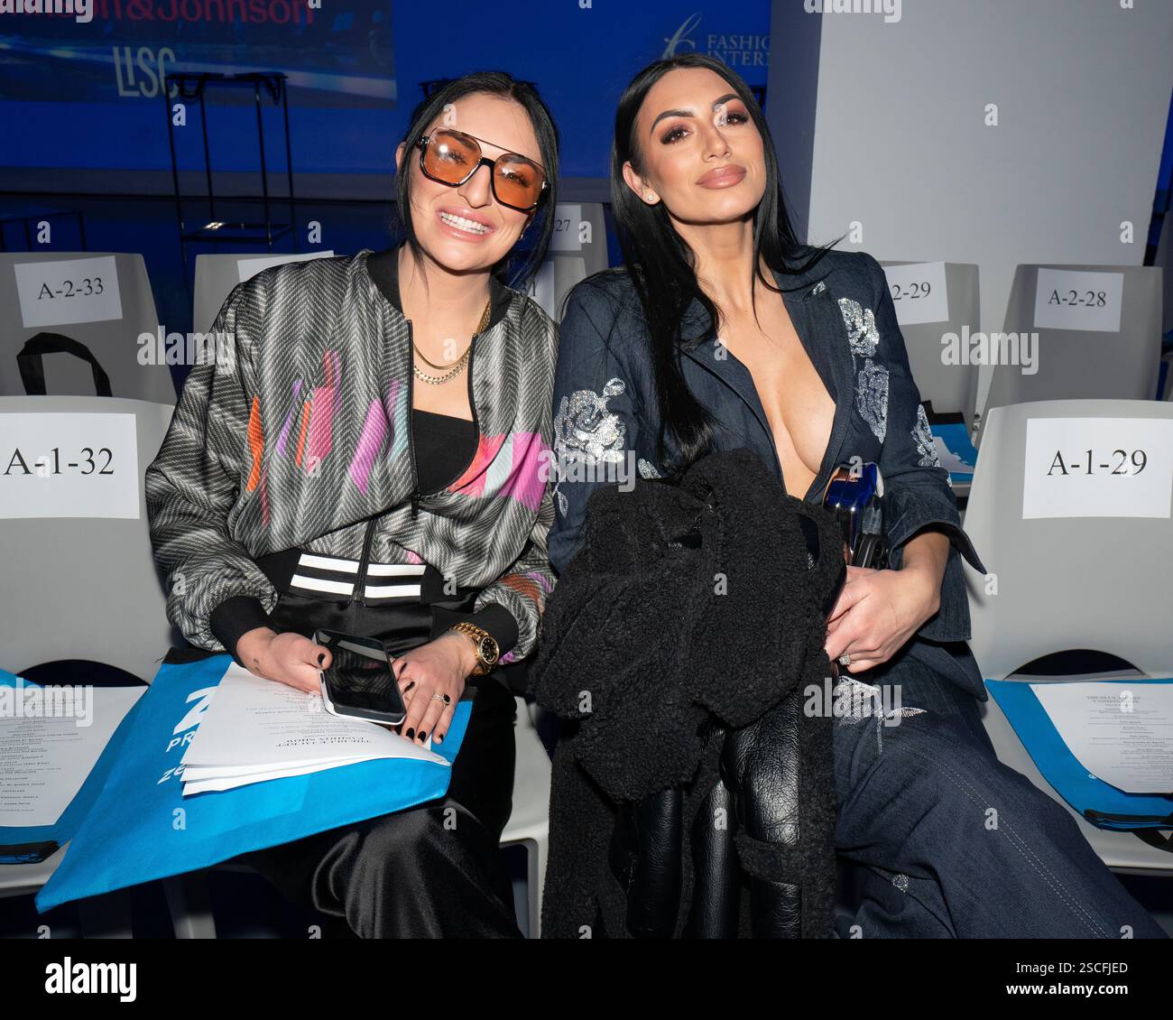 Sonya Deville and Toni Cassano attends front row at The Blue Jacket ...