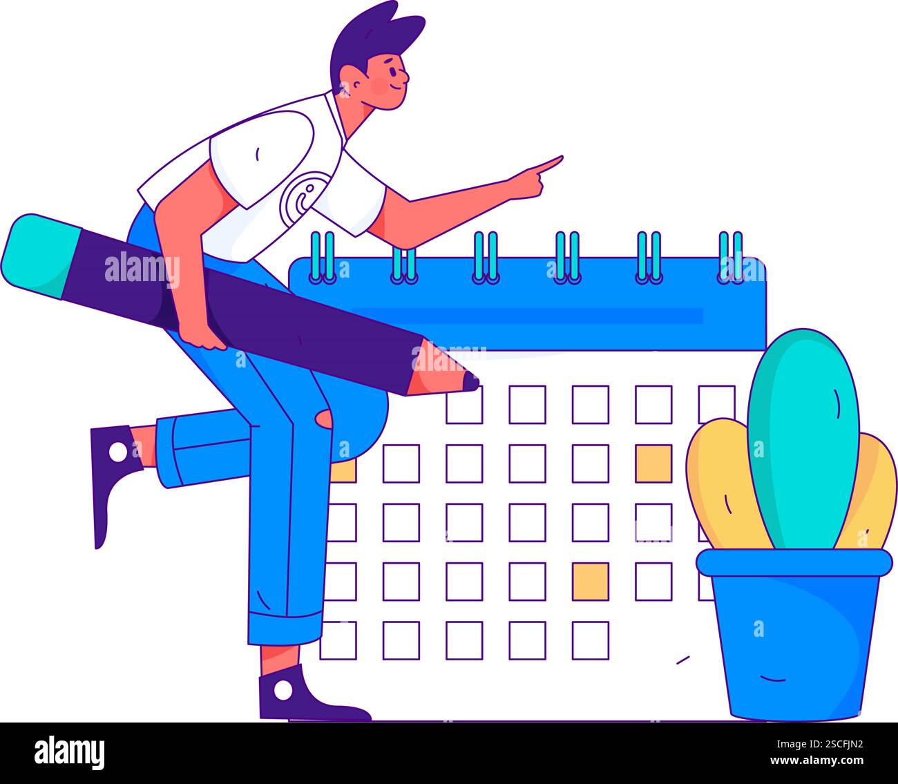 Check-in character flat vector concept operation hand-drawn ...