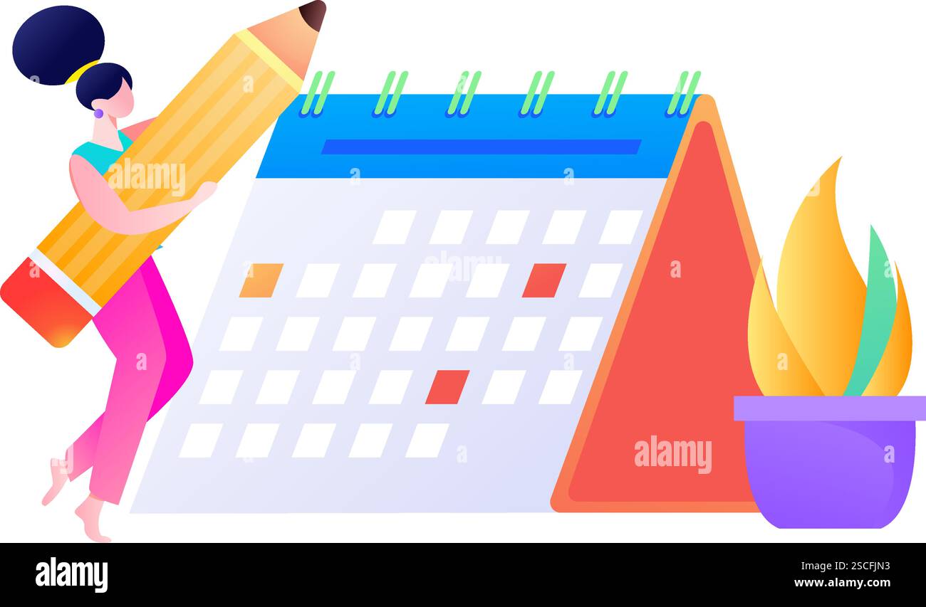 Check-in character flat vector concept operation hand-drawn ...