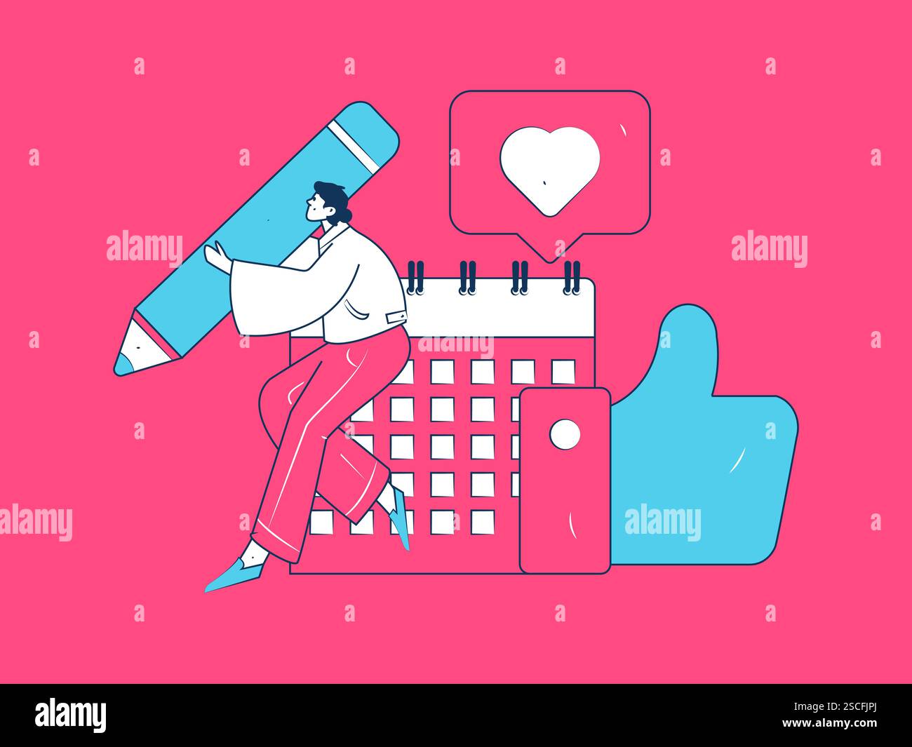 Check-in character flat vector concept operation hand-drawn ...