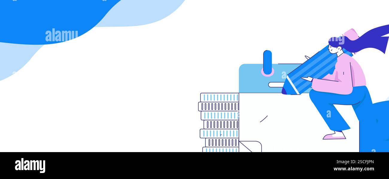 Check-in character flat vector concept operation hand-drawn ...