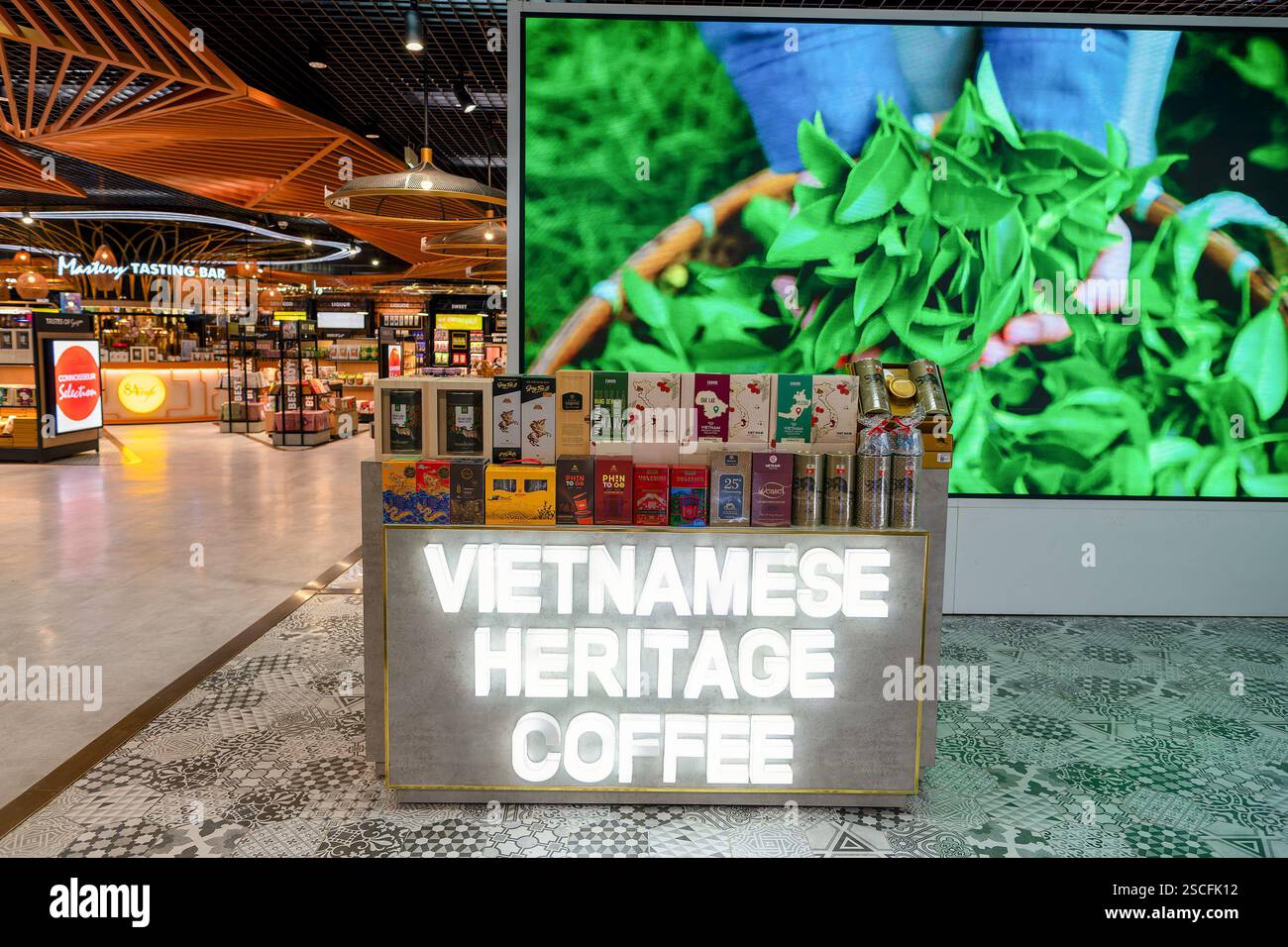 Ho Chi Minh, Vietnam - August 24, 2024: Vietnamese Heritage Coffee sign ...
