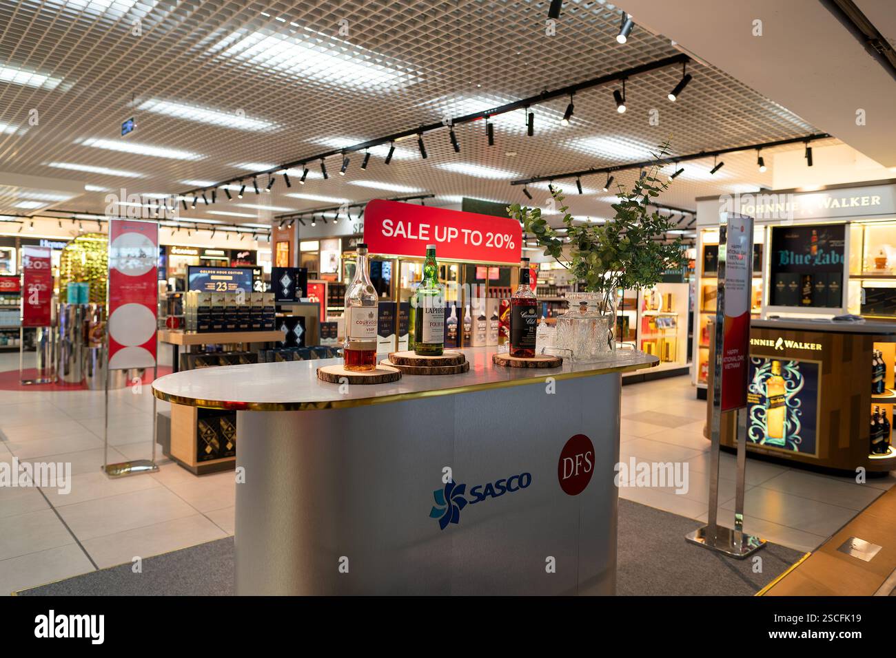 Ho Chi Minh, Vietnam - August 24, 2024: bottles of alcohol displayed ...