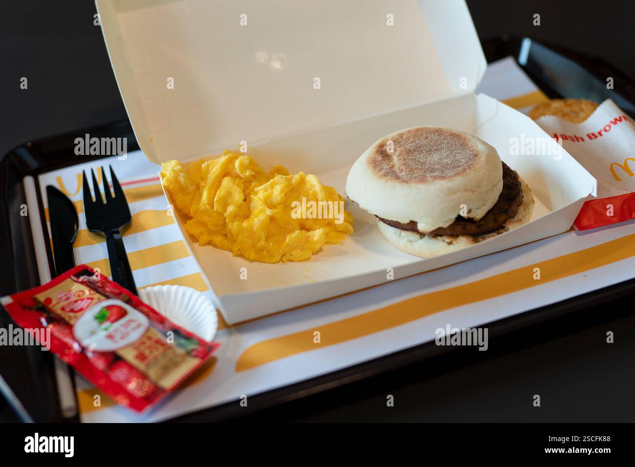 Ho Chi Minh, Vietnam - August 24, 2024: a McDonald's breakfast combo ...