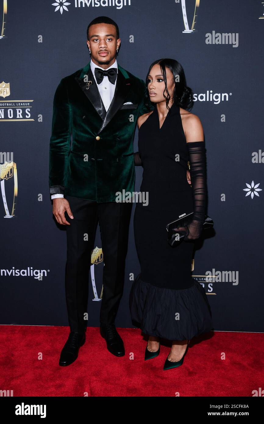 New Orleans, USA. 06th Feb, 2025. Patrick Surtain and Michelle Surtain ...