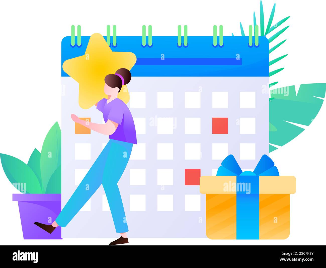 Check-in character flat vector concept operation hand-drawn ...