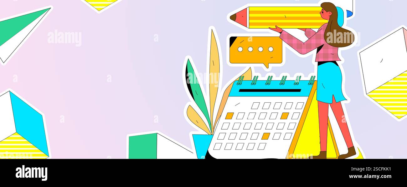 Check-in character flat vector concept operation hand-drawn ...