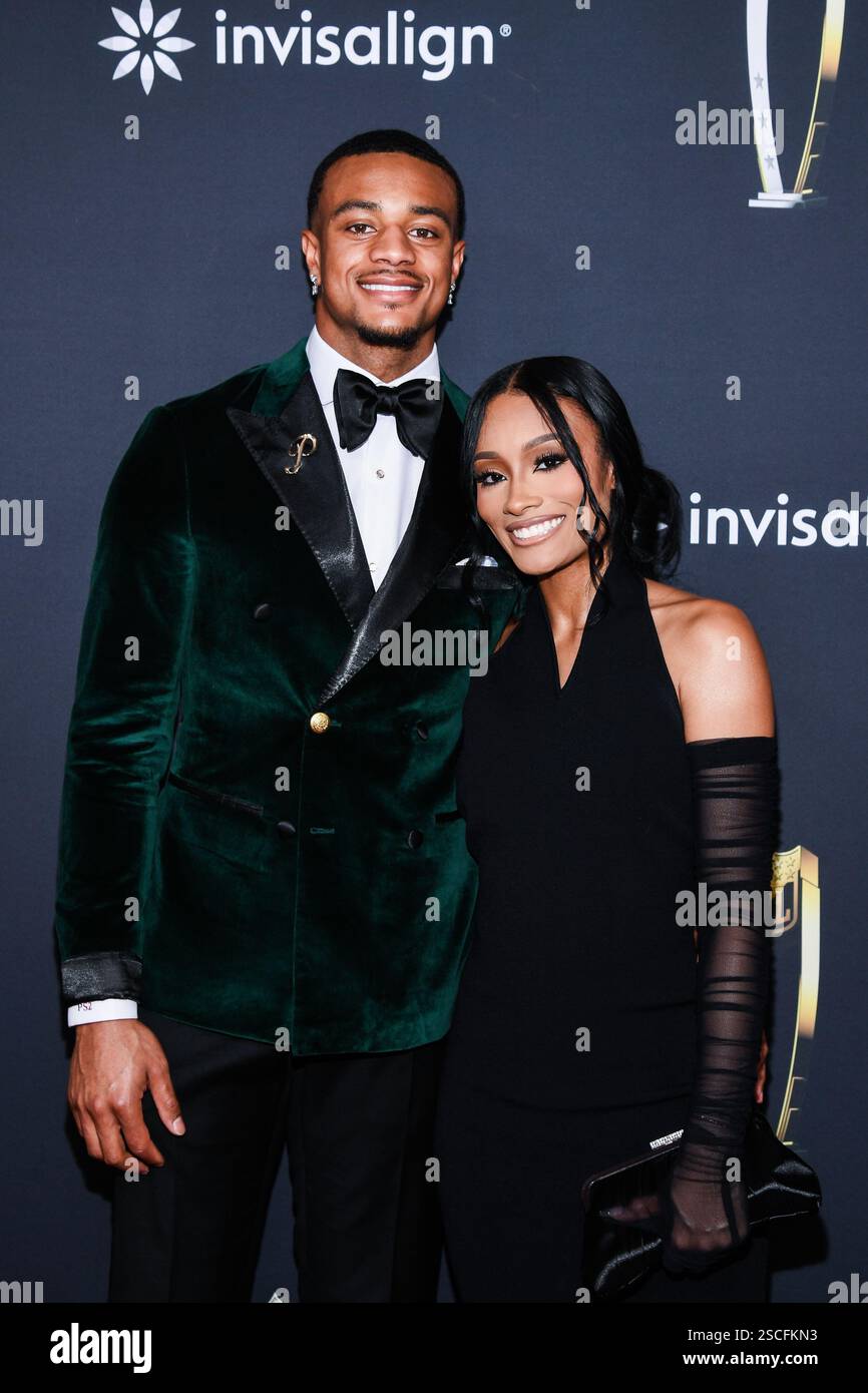 New Orleans, USA. 06th Feb, 2025. Patrick Surtain and Michelle Surtain ...