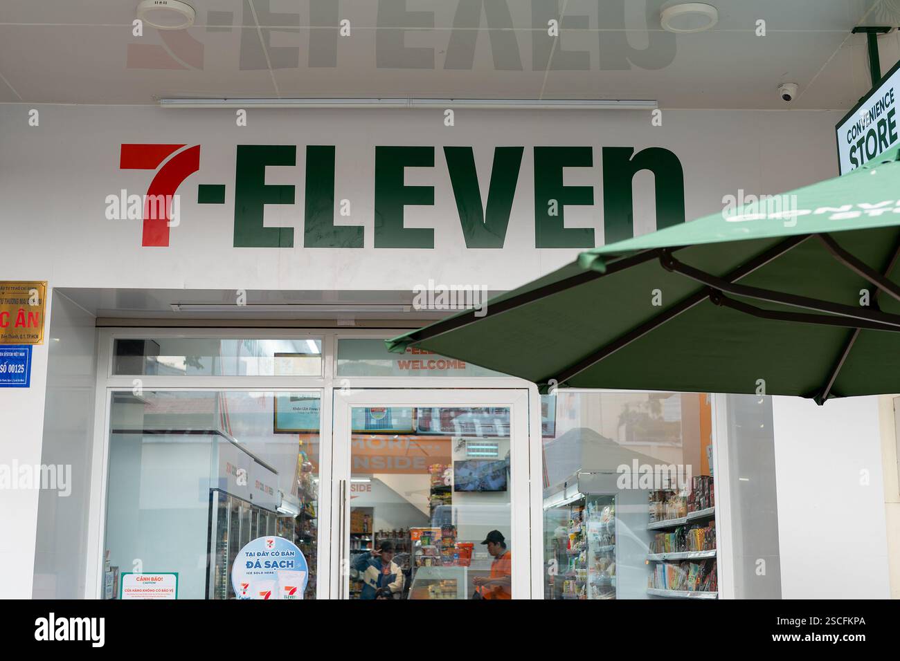 Ho Chi Minh, Vietnam - August 24, 2024: the 7-Eleven sign displayed ...