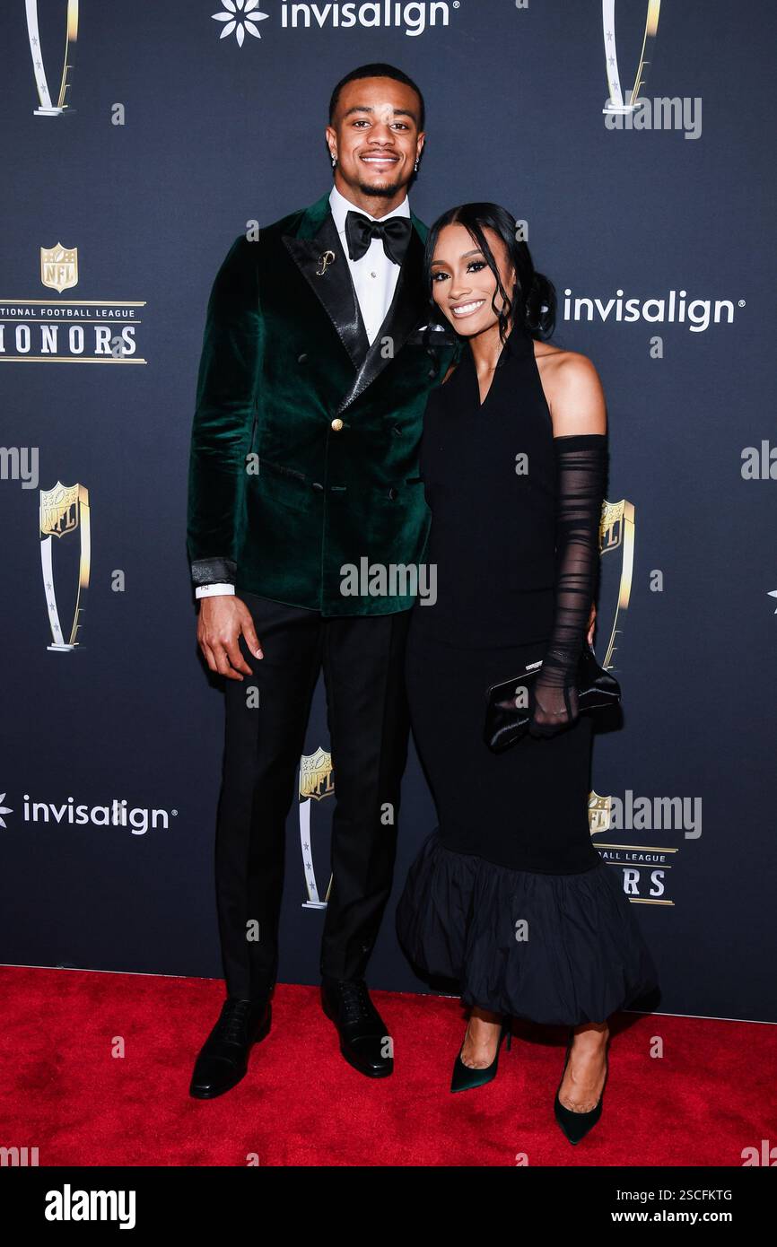 New Orleans, USA. 06th Feb, 2025. Patrick Surtain and Michelle Surtain ...