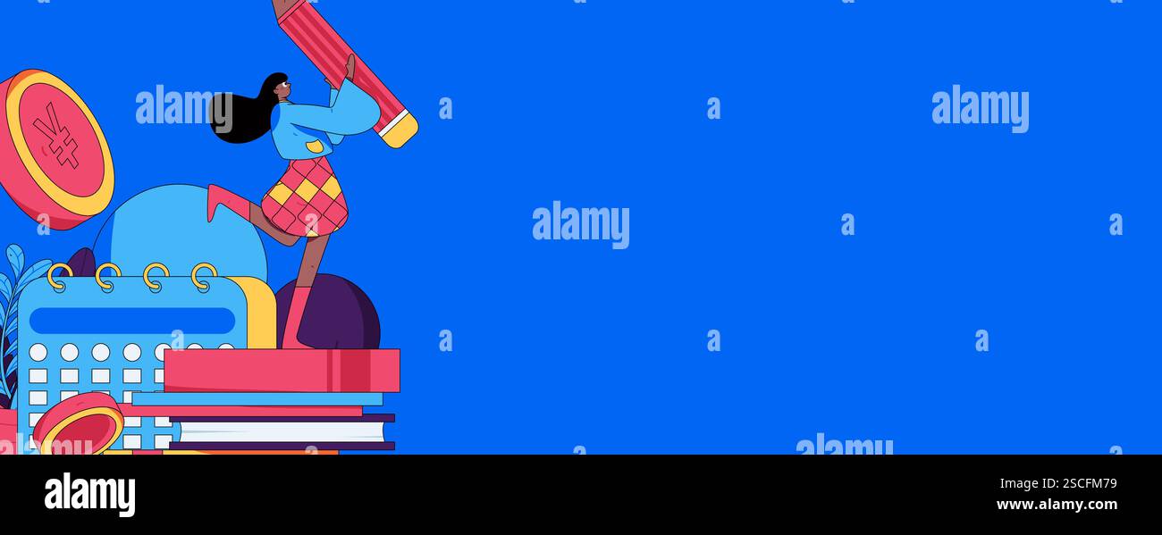 Check-in character flat vector concept operation hand-drawn ...