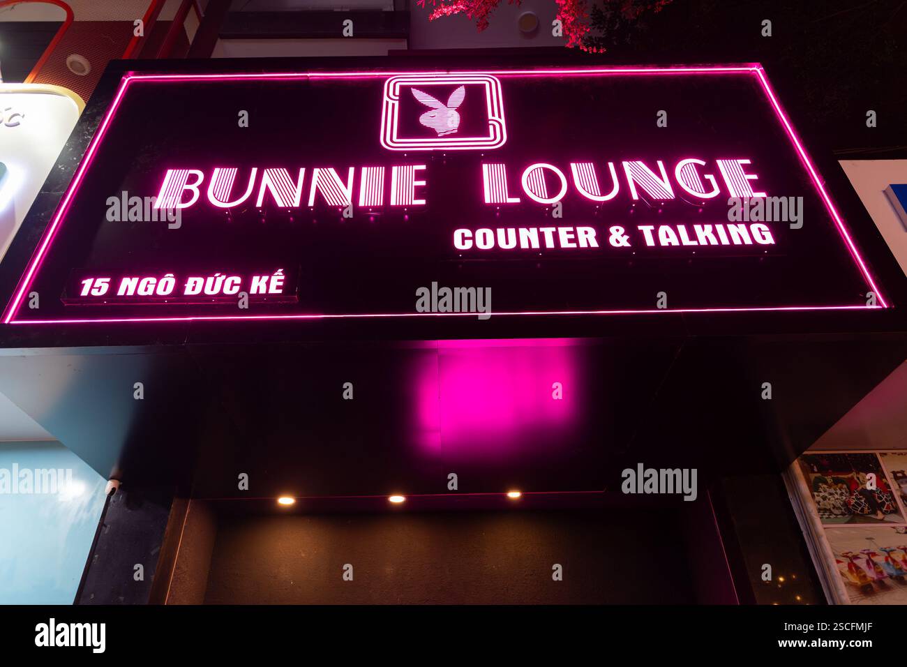 Nha Trang, Vietnam - August 03, 2024: Bannie Lounge sign as seen in Nha ...