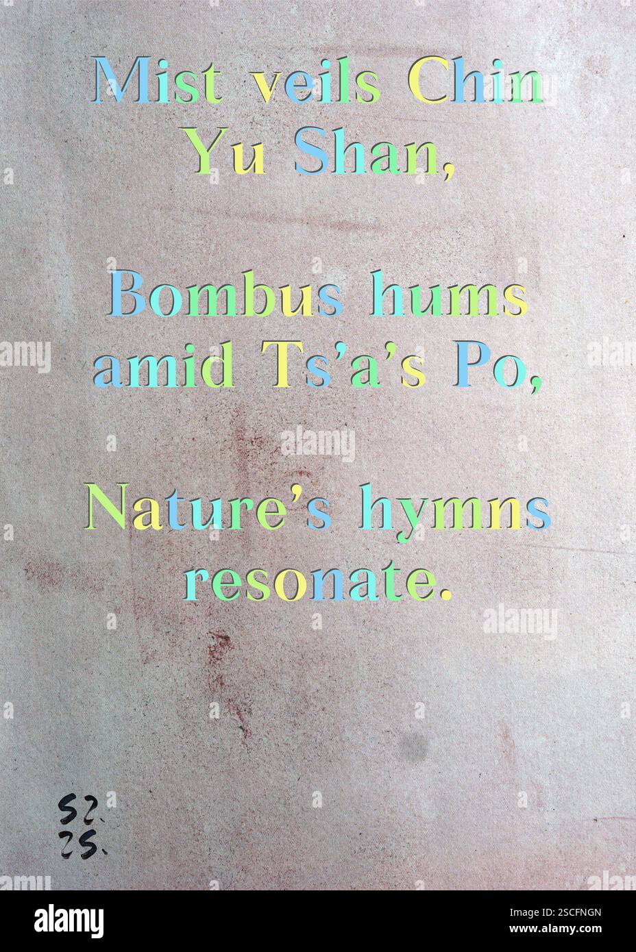 Mist veils Chin Yu Shan, Bombus hums amid Ts'a's Po, Nature's hymns ...