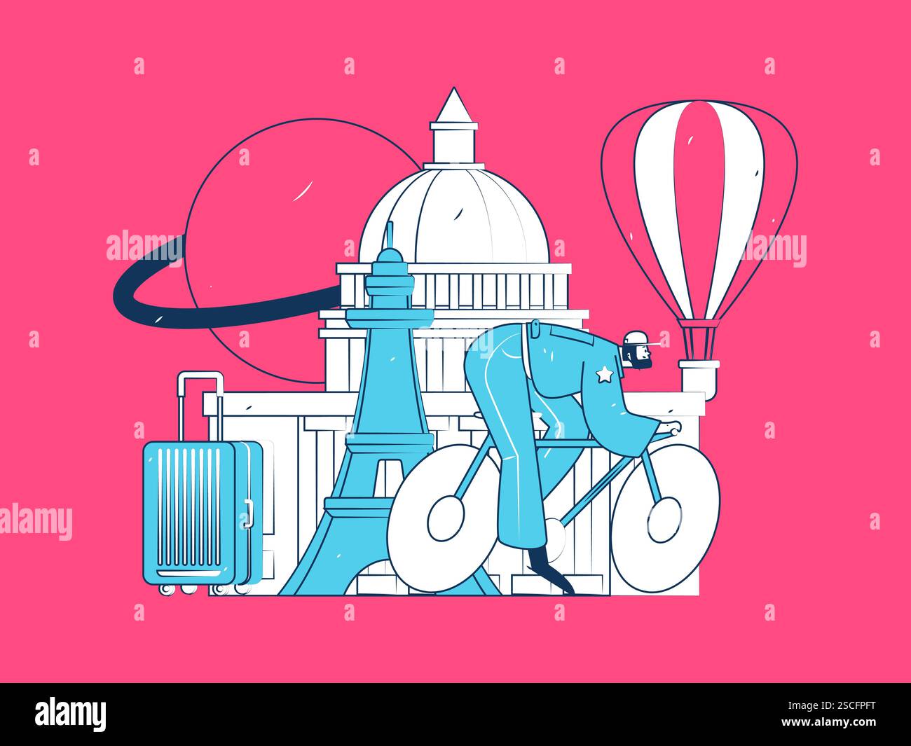 Holiday travel travel characters internet background vector hand drawn ...