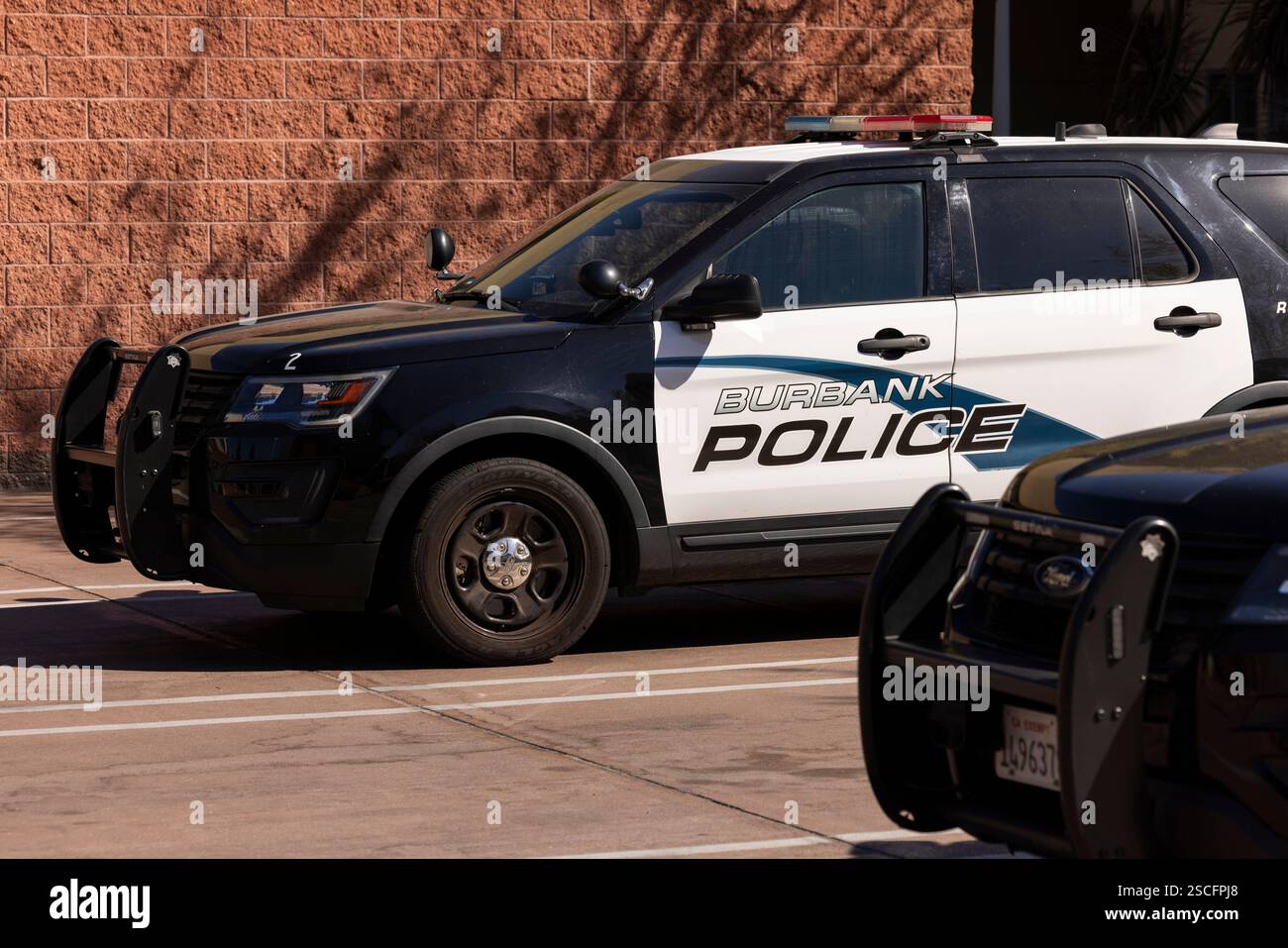 Burbank, California, USA - August 8, 2024: Burbank Police Department ...