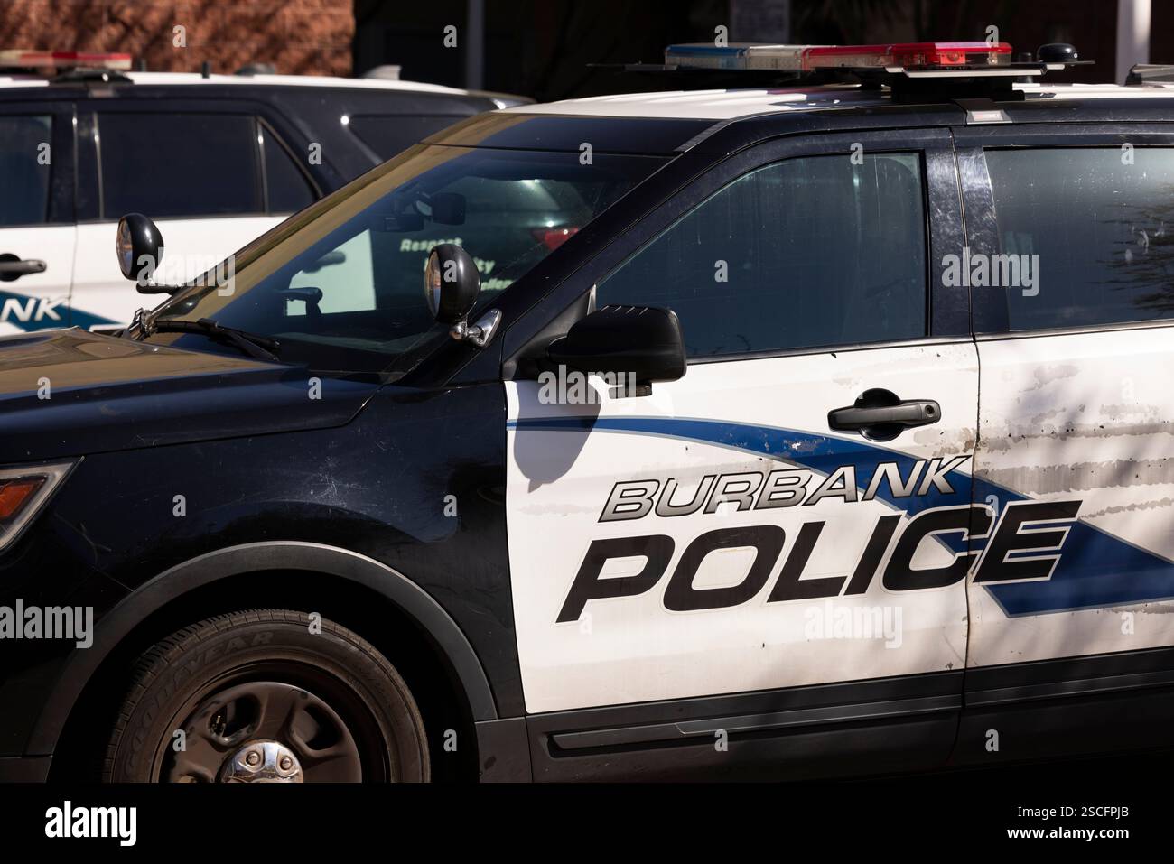 Burbank, California, USA - August 8, 2024: Burbank Police Department ...